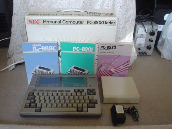 古い NEC PC-8201 ハンドヘルドPC PC-8233付き(パソコン)｜売買されたオークション情報、yahooの商品情報をアーカイブ ...
