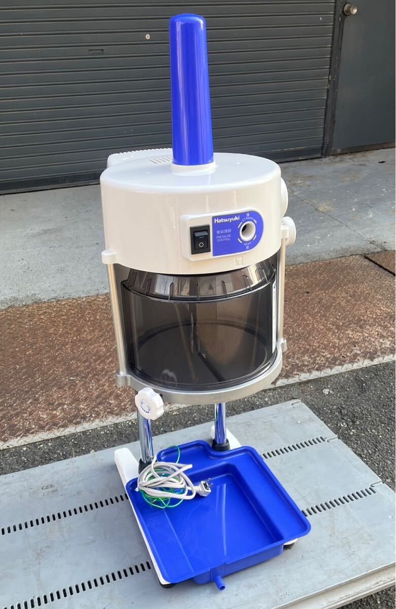 動確済み 使用頻度少 2017年 中部コーポレーション Hatsuyuki HB600A ふわふわかき氷 ブロックアイススライサー 業務用 ...