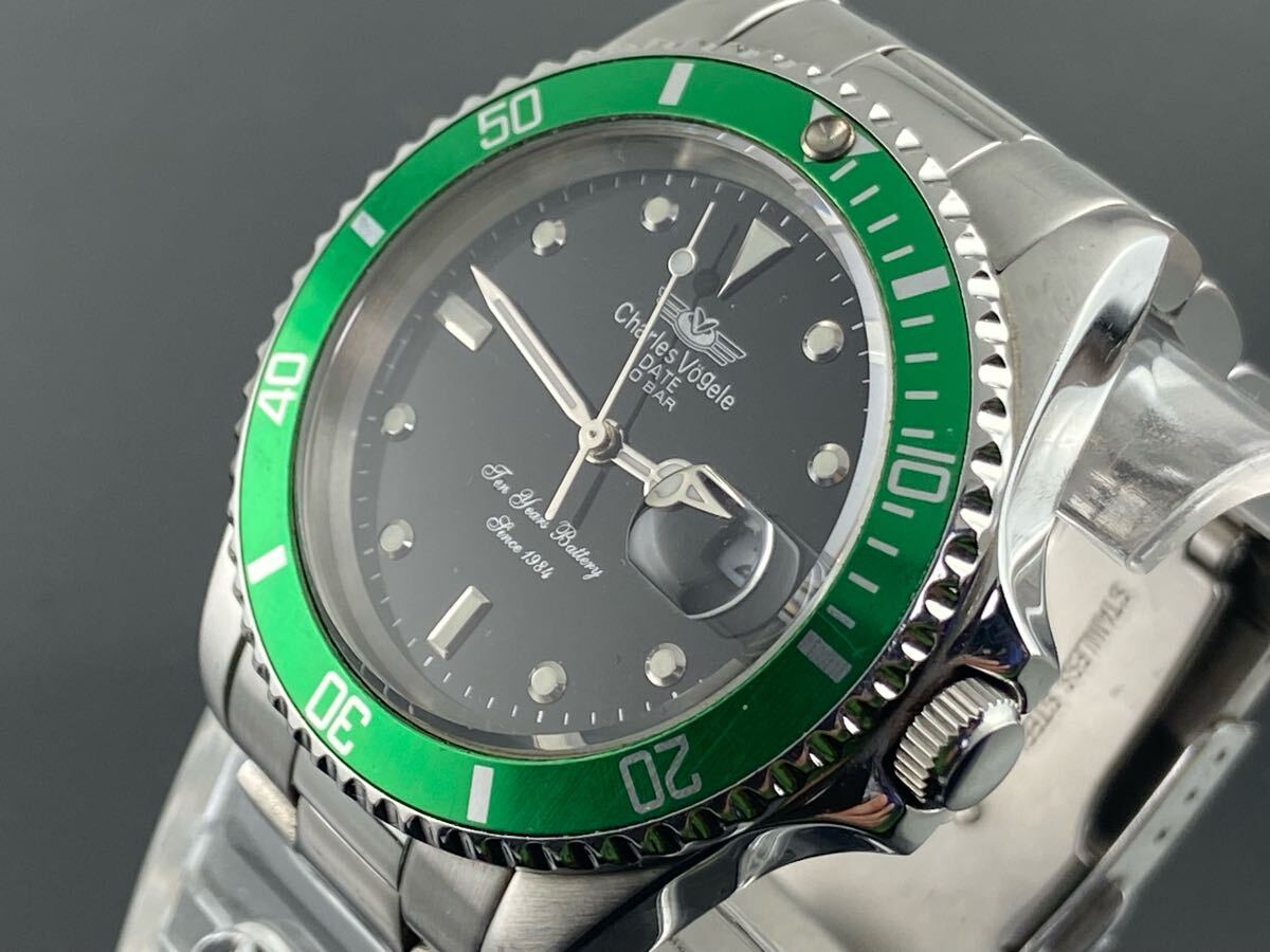 メンズクォーツ シャルルホーゲル charles vogele CV-7833R(3針＋カレンダー)｜売買されたオークション情報、yahooの ...
