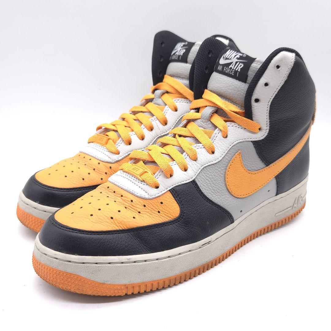 NIKE AIR FORCE 1 HIGH BY YOU ナイキ エアフォース スニーカー 27.5cm イエロー ブラック DZ3610 ...