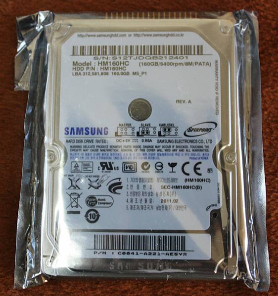 SAMSUNG2.5インチハードディスク 160GB HM160HC(100GB～)｜売買されたオークション情報、yahooの商品情報を ...