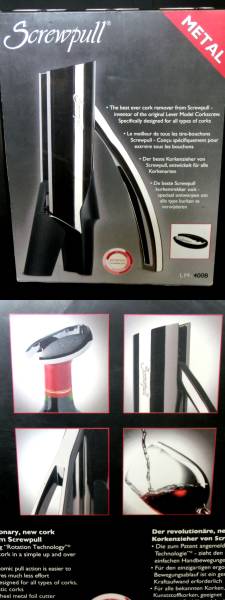 Screwpull/スクリュープル 高級ワインオープナー LM-400B(ワインオープナー)｜売買されたオークション情報、yahooの商品情報をアーカイブ公開 - オークファン（aucfan.com）