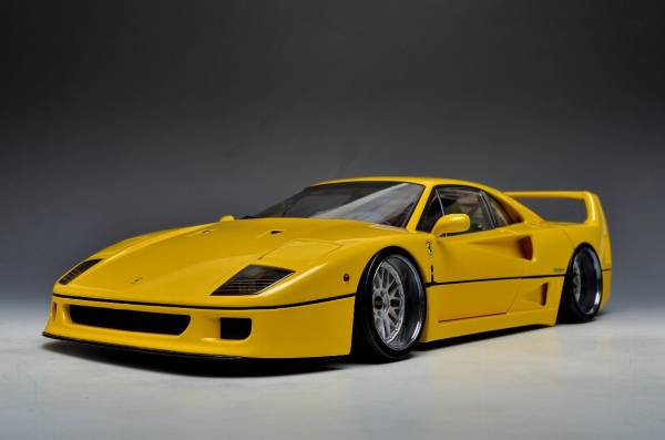 京商 1/18 フェラーリ F40 イエロー BBS ローダウン カスタム(乗用車)｜売買されたオークション情報、yahooの商品情報を ...
