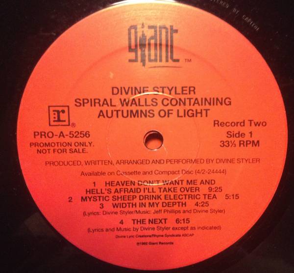 US PROMO 2LP DIVINE STYLER / SPIRAL WALLS ~ 2nd LP(ラップ、ヒップホップ)｜売買された ...