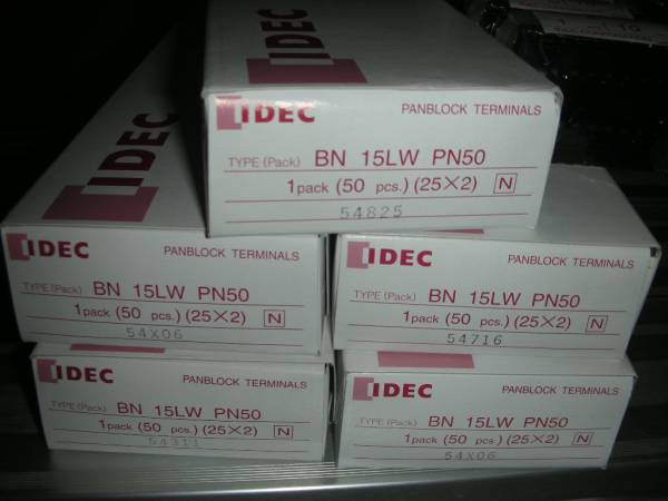 IDEC レール端子台 BN15LWPN50/ 250個 BNE15/30枚(電材、配電用品)｜売買されたオークション情報、yahooの商品 ...