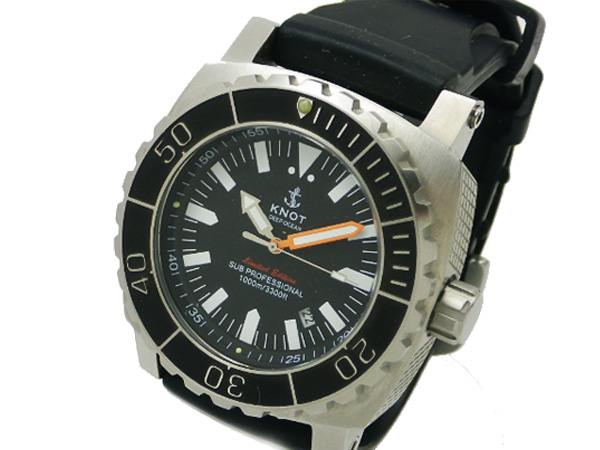 KNOT ノット ダイバーズウォッチ 自動巻 AT 1000M防水 KN-002(3針＋カレンダー)｜売買されたオークション情報、yahooの商品情報をアーカイブ公開 - オークファン ...