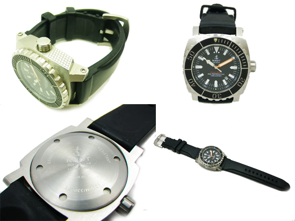 KNOT ノット ダイバーズウォッチ 自動巻 AT 1000M防水 KN-002(3針＋カレンダー)｜売買されたオークション情報、yahooの商品情報をアーカイブ公開 - オークファン ...