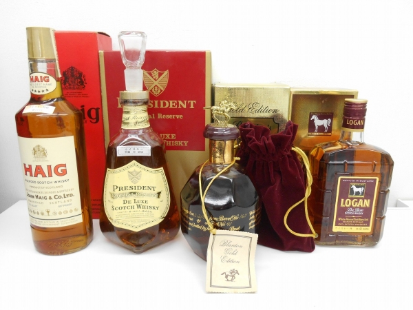 4本おまとめ PRESIDENT/Haig/LOGAN/Blanton 未開栓 箱付 ^o^(ウイスキー)｜売買されたオークション情報 ...