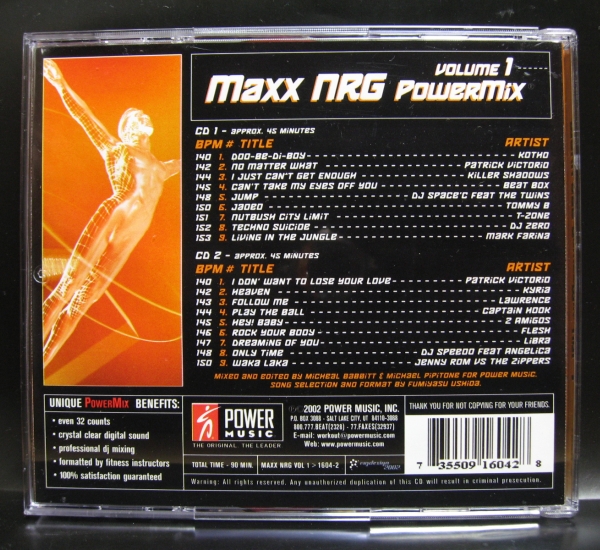 CD/エアロビクス Maxx NRG powermix Vol.1 Power Music(コンピレーション、オムニバス)｜売買された ...