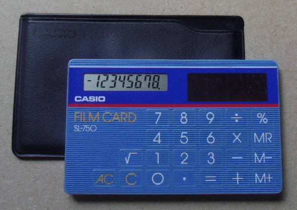 CASIO SL-750 フィルムカード電卓(カシオ)｜売買されたオークション情報、yahooの商品情報をアーカイブ公開 - オークファン ...