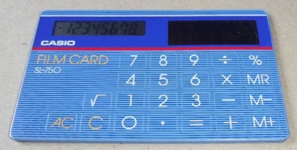 CASIO SL-750 フィルムカード電卓(カシオ)｜売買されたオークション情報、yahooの商品情報をアーカイブ公開 - オークファン ...