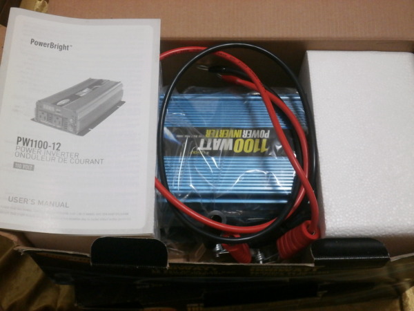 パワーインバーター PW1100-12 1100W DC12VtoAC110V 美品