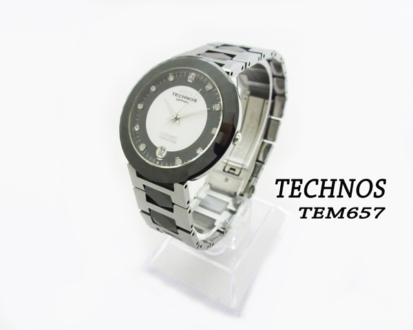 TECHNOS テクノス タングステン セラミック TEM657 腕時計 β(テクノス)｜売買されたオークション情報、yahooの商品情報をアーカイブ公開 - オークファン（aucfan.com）