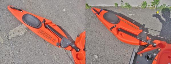 FREEDOM HAWK 12 フィッシングカヤック HONDEX 魚探 HE-51C付(カヤック)｜売買されたオークション情報、yahooの ...