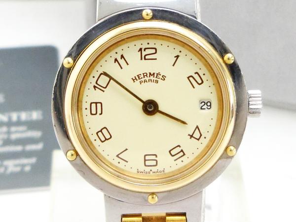 S451 HERMES エルメス クリッパー レディース 腕時計 良品(クリッパー)｜売買されたオークション情報、yahooの商品情報をアーカイブ公開 - オークファン（aucfan.com）