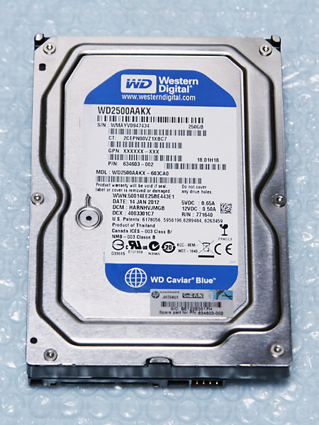 WDC Blue WD2500AAKX 250GB 7200rpm #434 良品 SATA600(200GB～)｜売買されたオークション情報 ...