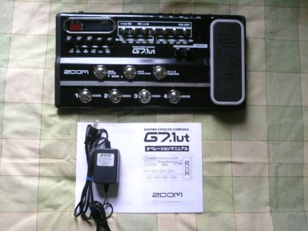 ZOOM G7.1ut/ズーム ACアダプター 取説付 A/I機能付マルチ(マルチエフェクター)｜売買されたオークション情報、yahooの商品 ...