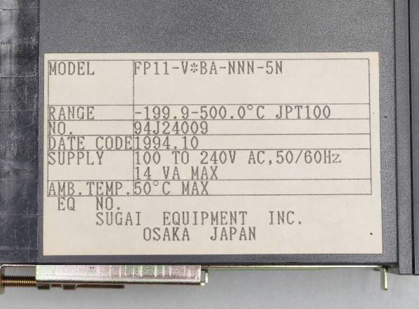 SUGAI STC-40 RS-485 FP11-V BA-NNN-5N ジャンク ②(電材、配電用品)｜売買されたオークション情報 ...