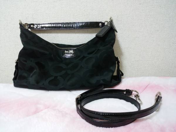 コーチ COACH 2WAY ショルダー バッグ 黒 18653(ハンドバッグ)｜売買されたオークション情報、yahooの商品情報をアーカイブ ...