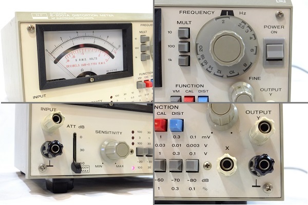 NF/エヌエフ社 回路 E-2001A DISTORTION METER 自動歪率計 帯域用電子音響真空管計測機器無線アンプオーディオ ...