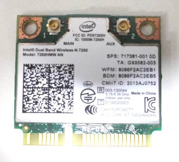 1円 dualband Intel 7260HMW /AN 300Mbps+ Bluetooth 4.0(LANカード)｜売買されたオークション情報、yahooの商品情報をアーカイブ公開 ...