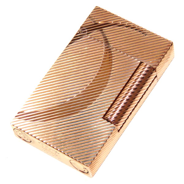エステーデュポン S.T.DUPONT PINK GOLD LIGNE 2 ピンクゴールド ライン2 ライター フランス製 定価14万 ...