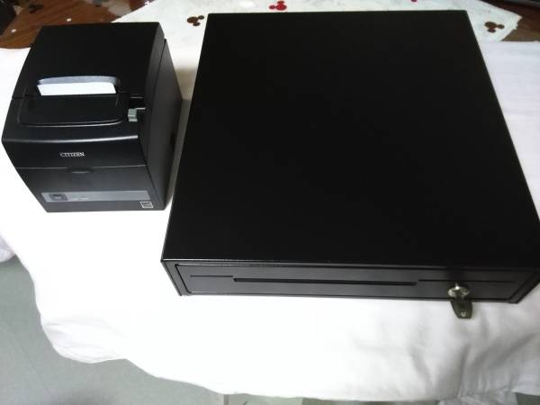 ドロワー付 シチズン CITIZEN TZ30-M01 CT-S401ETJBK コンパクトサーマルレシートプリンター USB LAN対応③ ...