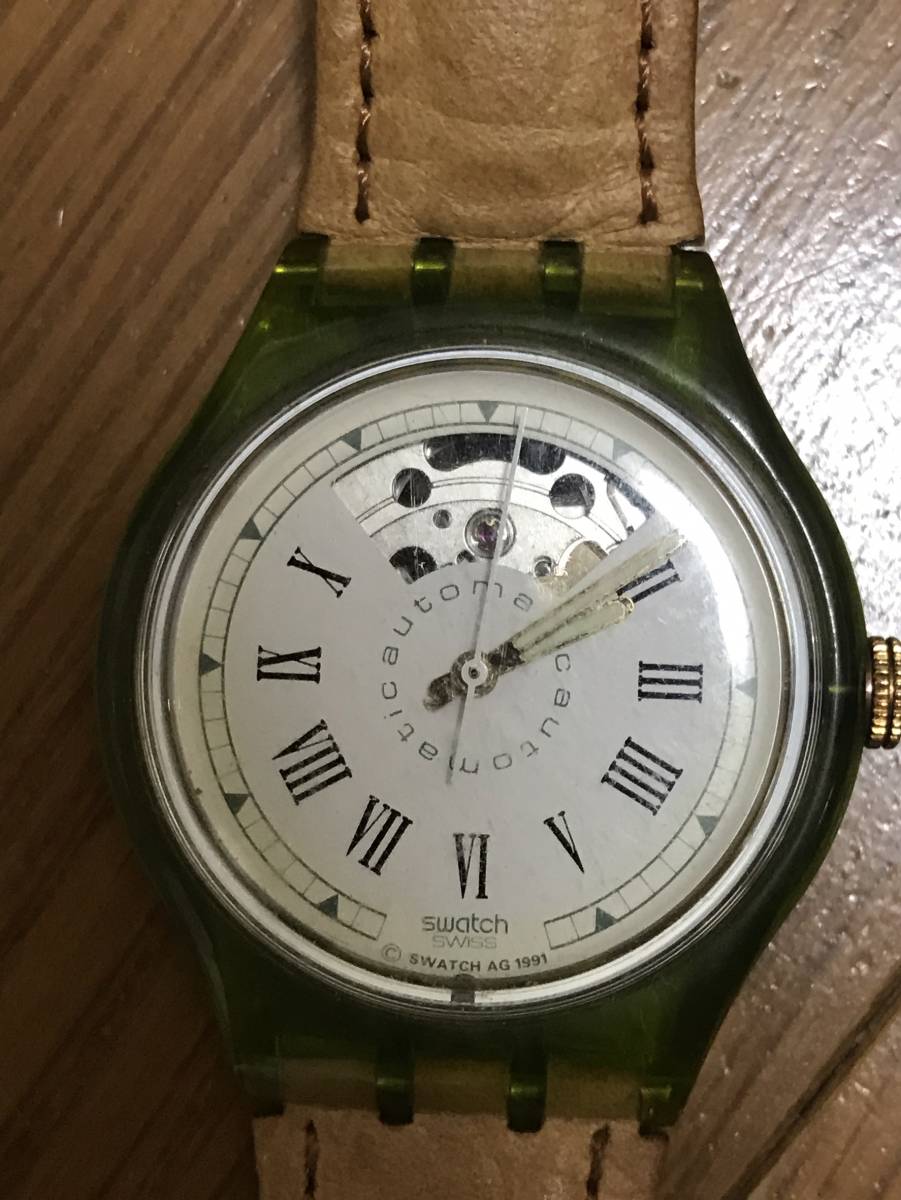 % swatch automatic ウラスケ 箱無 動作確認 緑(AUTOMATIC)｜売買されたオークション情報、yahooの商品情報をアーカイブ公開 - オークファン（aucfan.com）