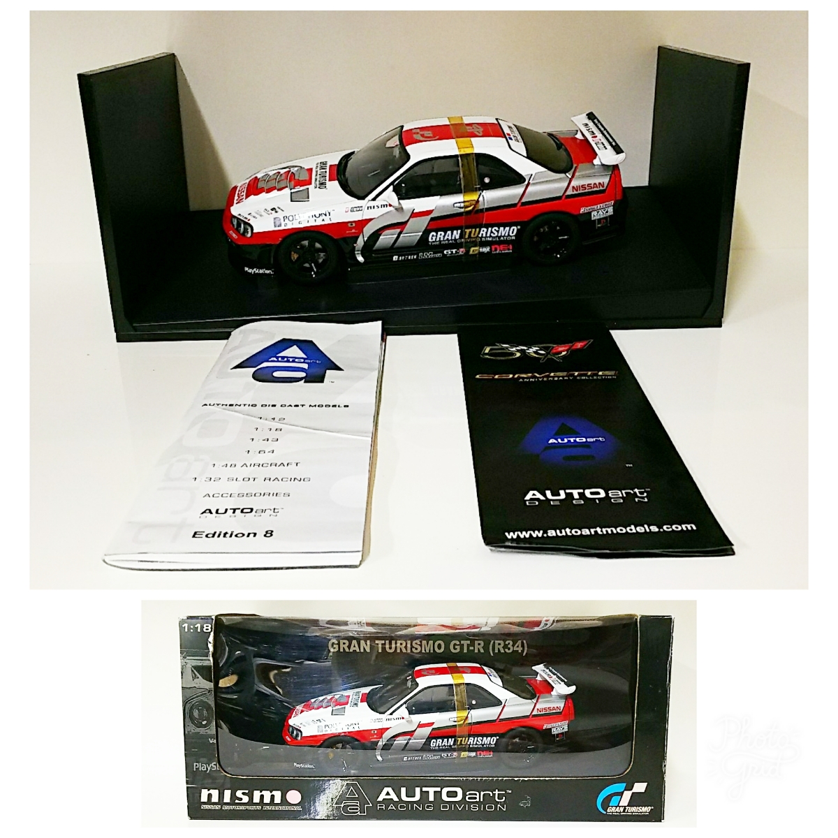 送料500円AUTOartオートアート 1/18NISMOグランツーリスモ日産スカイラインGT‐R SKYLINE R34 GRAN ...
