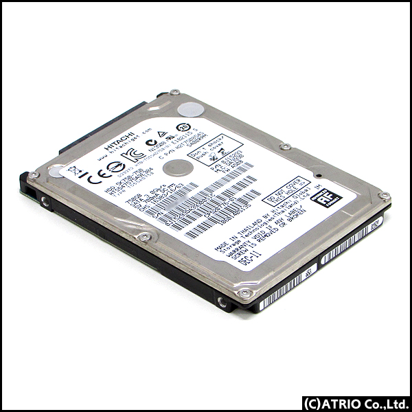 700時間台 HDD 日立 HITACHI 5K750-750 2.5インチ 750GB SATA 9.5mm 5400RPM(500GB ...