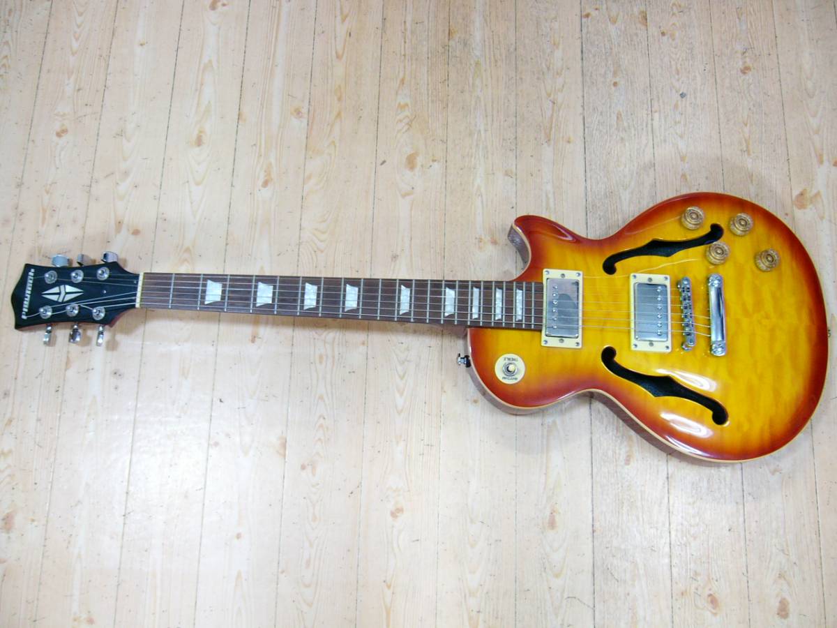 PLAYTECH LP-500 PREMIUM F-Hole Honey Burst セミホロウ レスポール プレイテック F-ホールのあるレスポール トラ目(本体)｜売買されたオークション ...