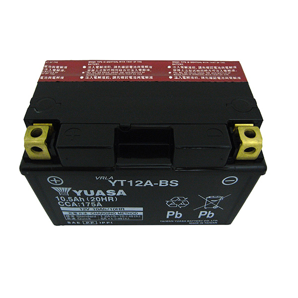 液入済充電済 高品質 台湾YUASA YT12A-BS 互換 ST12A-BS FT12A-BS HT12A-BS FTZ9-BS SV650 ...