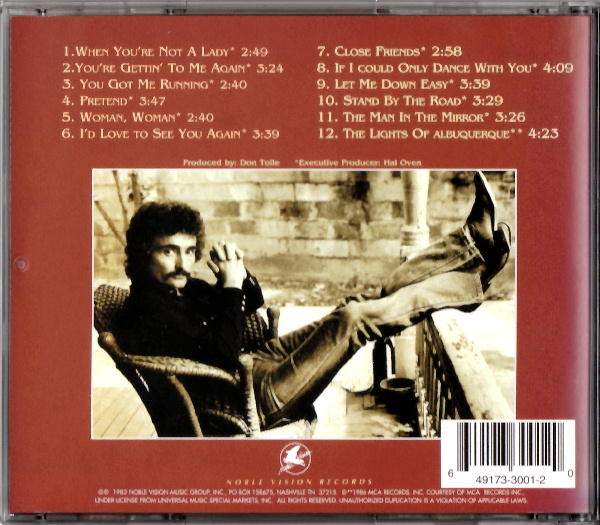 激レア JIM GLASER - MAN IN THE MIRROR 1983 '00 再発盤 GARY PUCKETT & THE UNION GAP/PARKER McGEE カバー ...