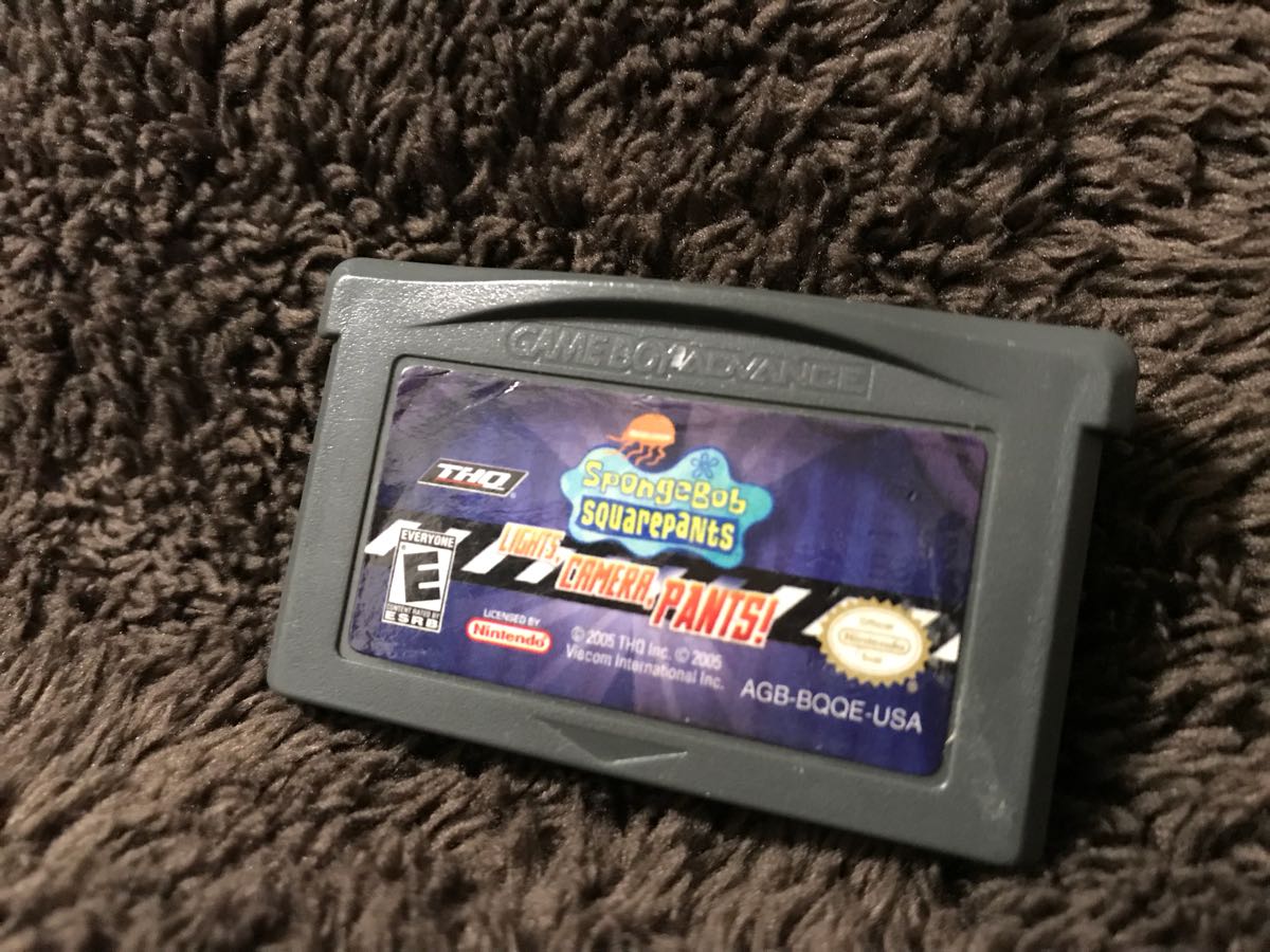 SpongeBob Squarepants Lights Camera Pants GameBoy Advance 海外ゲームボーイアドバンス ...