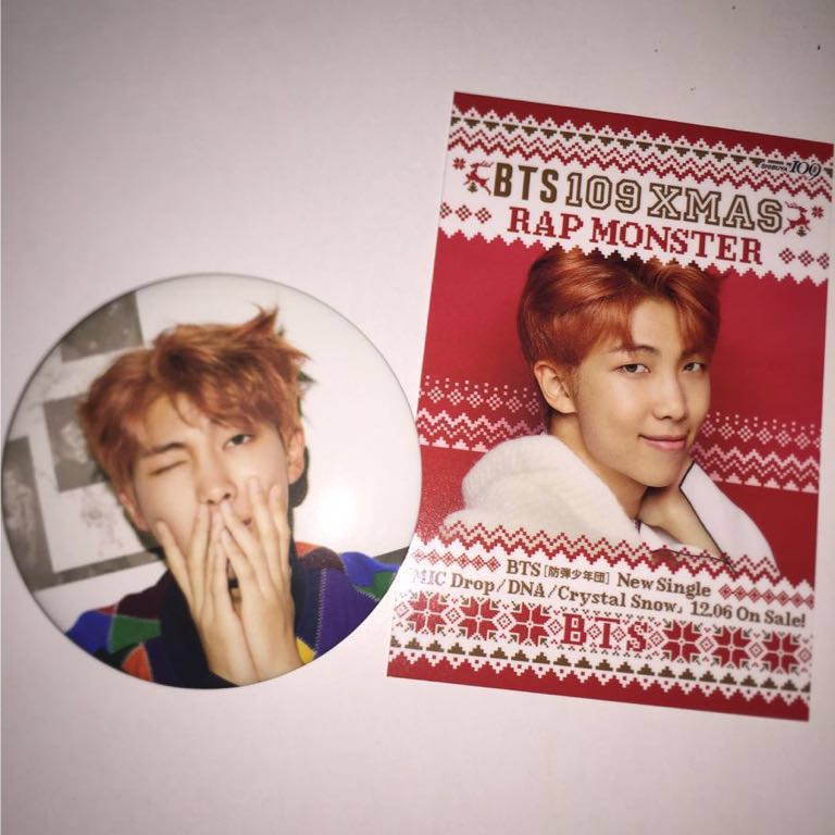 BTS 防弾少年団 渋谷109 POP UP STORE RM ラプモン ナムジュン 缶バッジ＆トレカ(写真)｜売買されたオークション情報、yahooの商品情報をアーカイブ公開 ...