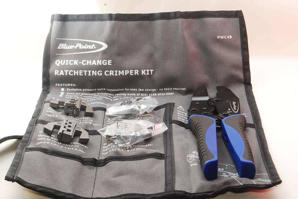 Blue Point ブルーポイント クイックチェンジ ラチェッティングクリンパー キット PWC48 品 スナップオン Snap-on(圧着 ...