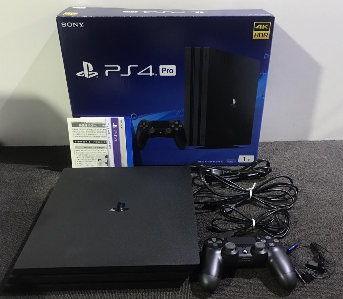 1円 SONY PlayStation 4 Pro CUH-7000BB01 HDD:1TB 4K HDR対応 BD/DVD シェアプレイ可能 ...