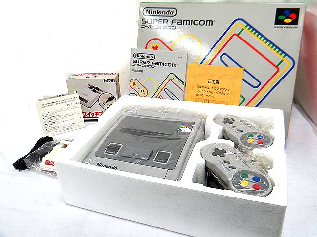 激レア Nintendo 任天堂 スーパーファミコン 本体 HORI ホリ RFスイッチブースター付き 電源 映像 音声コード 欠品 kh07-SFC3(本体、アクセサリー)｜売買された ...