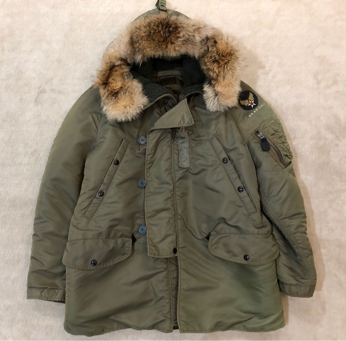 BUZZ RICKSONS バズリクソンズ BR10991 N-3B フライトジャケット M カーキ SKYLINECLOTHING CORP.復刻(Mサイズ)｜売買されたオークション情報 ...