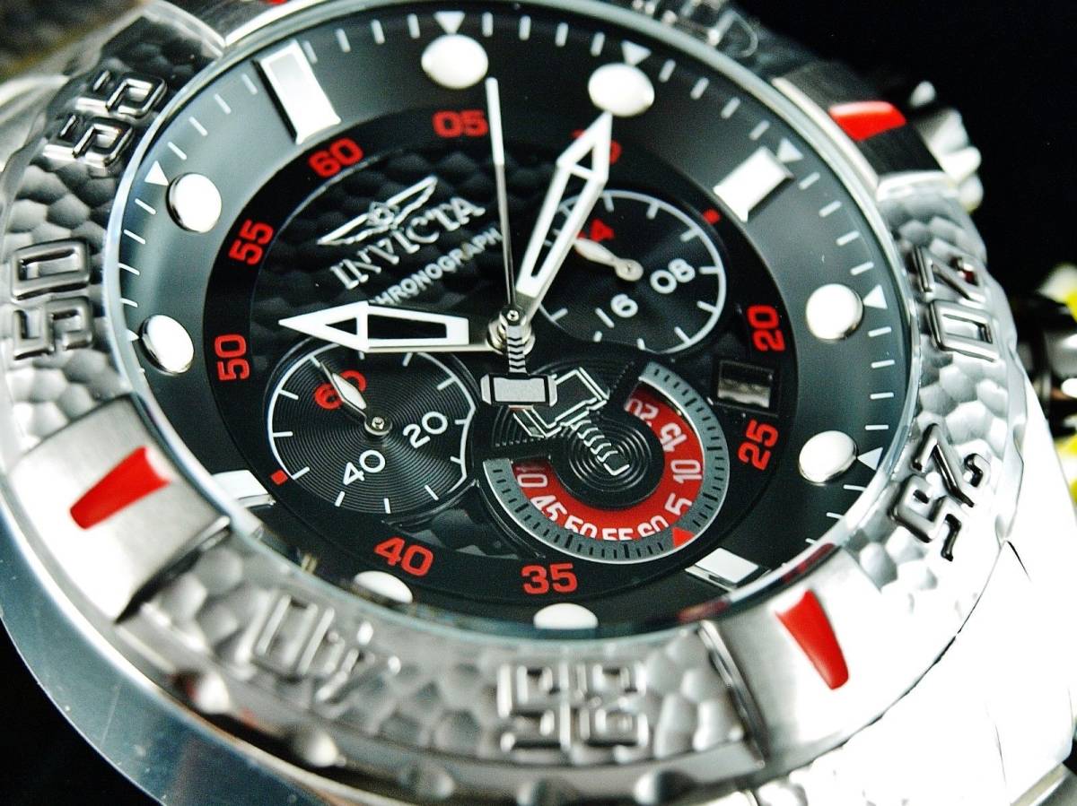 世界限定3 000台 INVICTA Marvel THOR マイティ ソー 日本製クロノグラフムーブメント搭載 大 インビクタ 腕時計 本物 ...