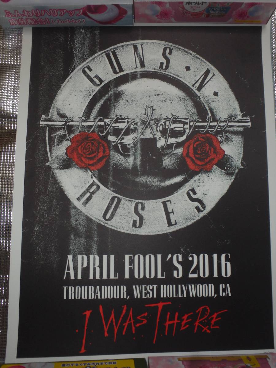 Guns N' Roses ガンズ アンド ローゼズ リトグラフ APRIL FOOLS 2016 TROUBADOUR トルバドール公演 ...