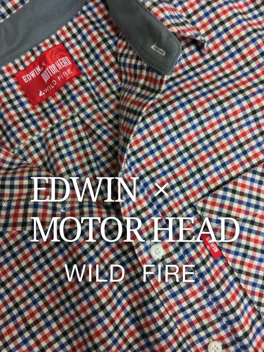 EDWIN×MOTORHEAD WILDFIRE エドウィン モーターヘッド コラボ 長袖シャツ ネルシャツ L 暴風 バイク ツーリング ライダース(トップス)｜売買されたオークション情報 ...