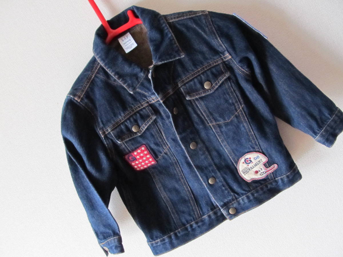 baby GAP Gジャン デニム ジャケット 子供服 遊び着 通園 110 4才(ジャンパー、ブルゾン)｜売買されたオークション情報、yahooの商品情報をアーカイブ公開 - オークファン ...
