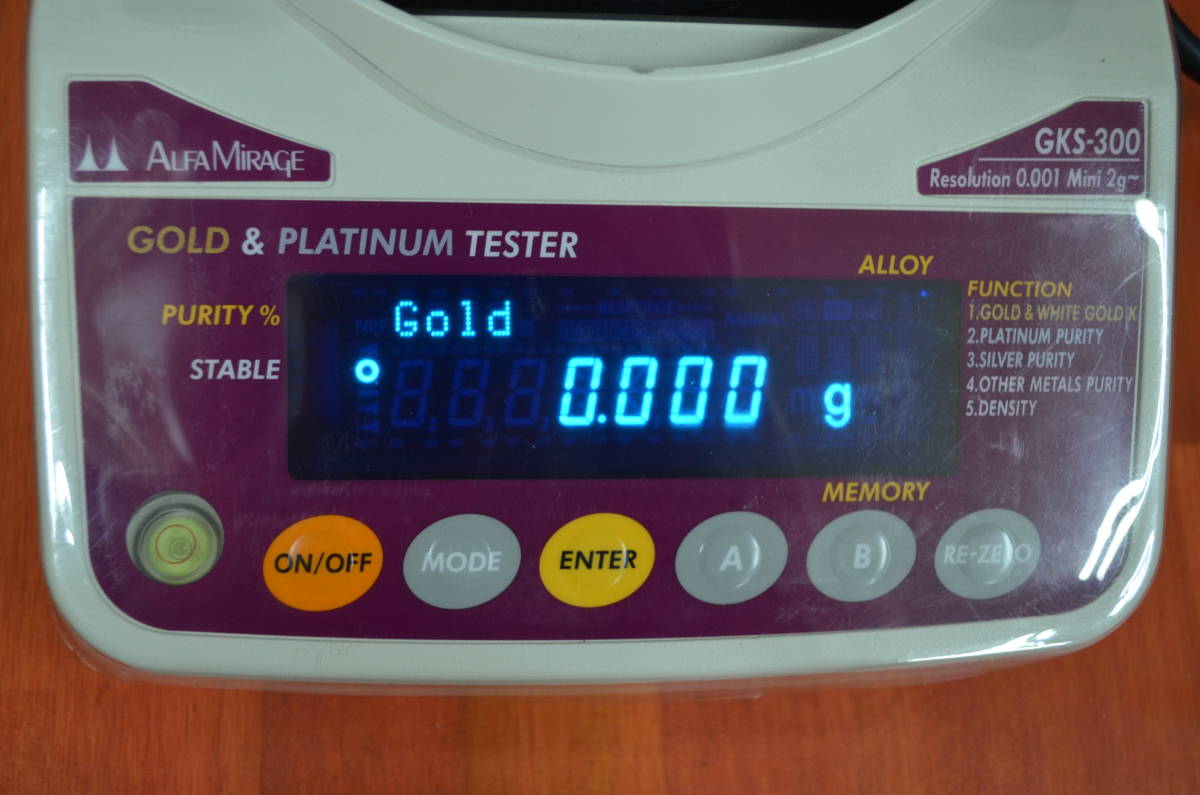 ALFAMIRAGE アルファミラージュ GKS-300 現行型 比重計 貴金属テスター 定価168 000円(測定器)｜売買された ...