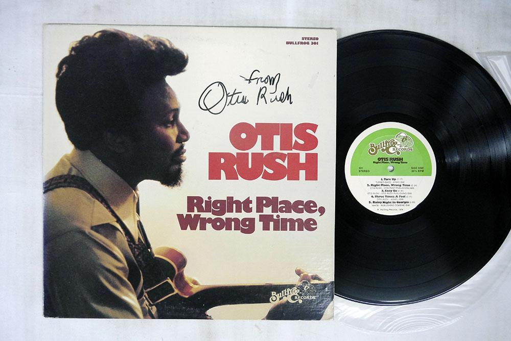 米 サイン入り OTIS RUSH/RIGHT PLACE WRONG TIME/BULLFROG 301(ブルース)｜売買されたオークション ...