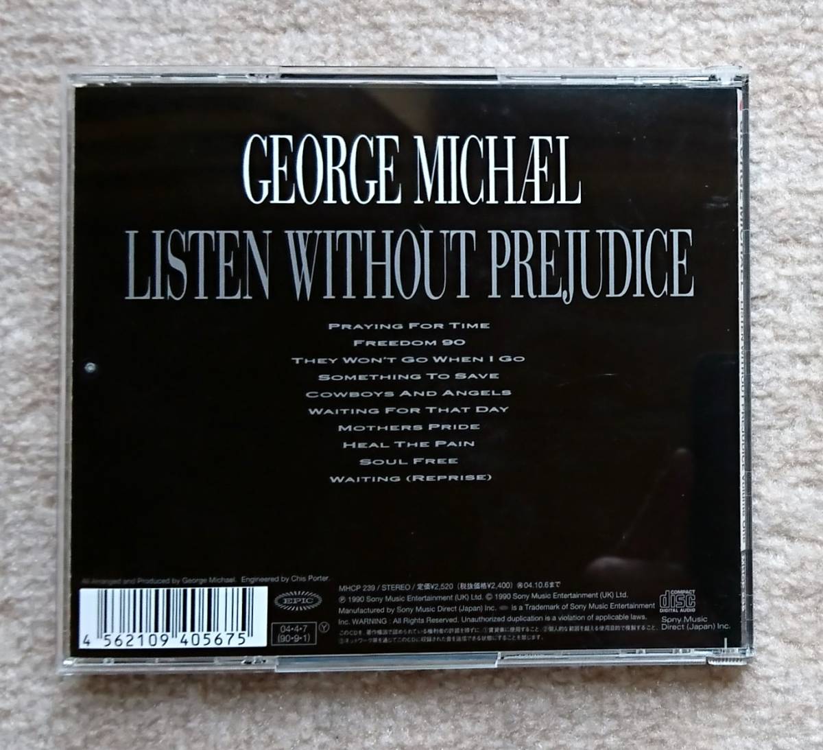 ジョージ マイケル / George Michael / Listen Without Prejudice Volume One 帯付き日本盤 ...
