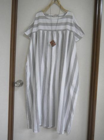 sm2 ブログ掲載 綿麻 ボーダー ストライプ切替ワンピース(ワンピース)｜売買されたオークション情報、yahooの商品情報をアーカイブ公開 ...