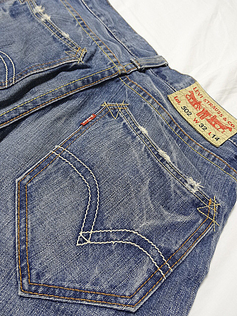 リーバイス 502 デニムハーフパンツ 32 ウェスト約82cm(Lサイズ)｜売買されたオークション情報、yahooの商品情報をアーカイブ公開 - オークファン（aucfan.com）