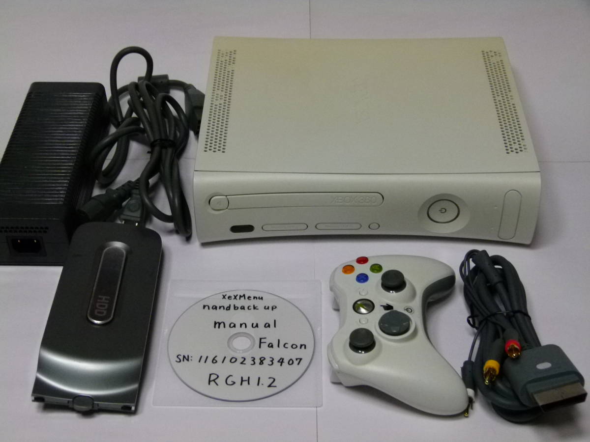RGH 1.2 xbox360 アーケード本体一式 320GB Falcon(Xbox360本体)｜売買されたオークション情報、yahooの ...
