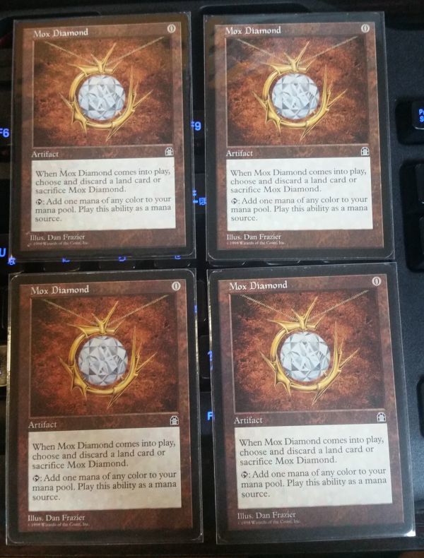 MTG モックス ダイアモンド / Mox Diamond STH ストロングホールド レガシー Lands 英語版 4枚セット ...